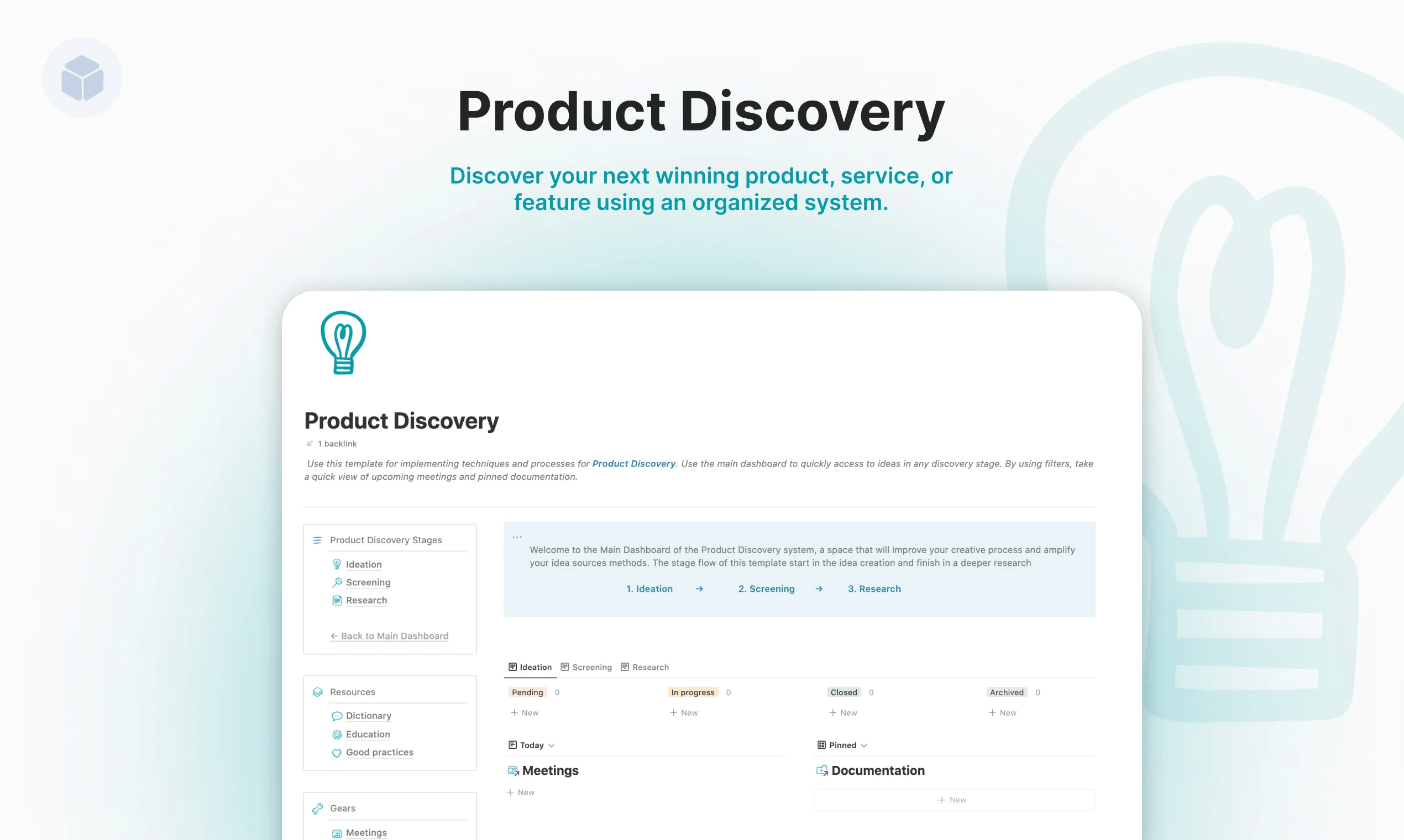 Product Discovery System - Notionland Template Gallery